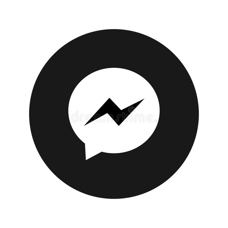 Round Edges Messenger Logo Icon Editorial Photography - Illustration of ...