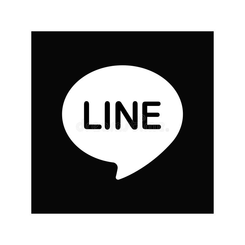 LINE Logo. Line is a Most Famous Communication Messenger App Editorial ...