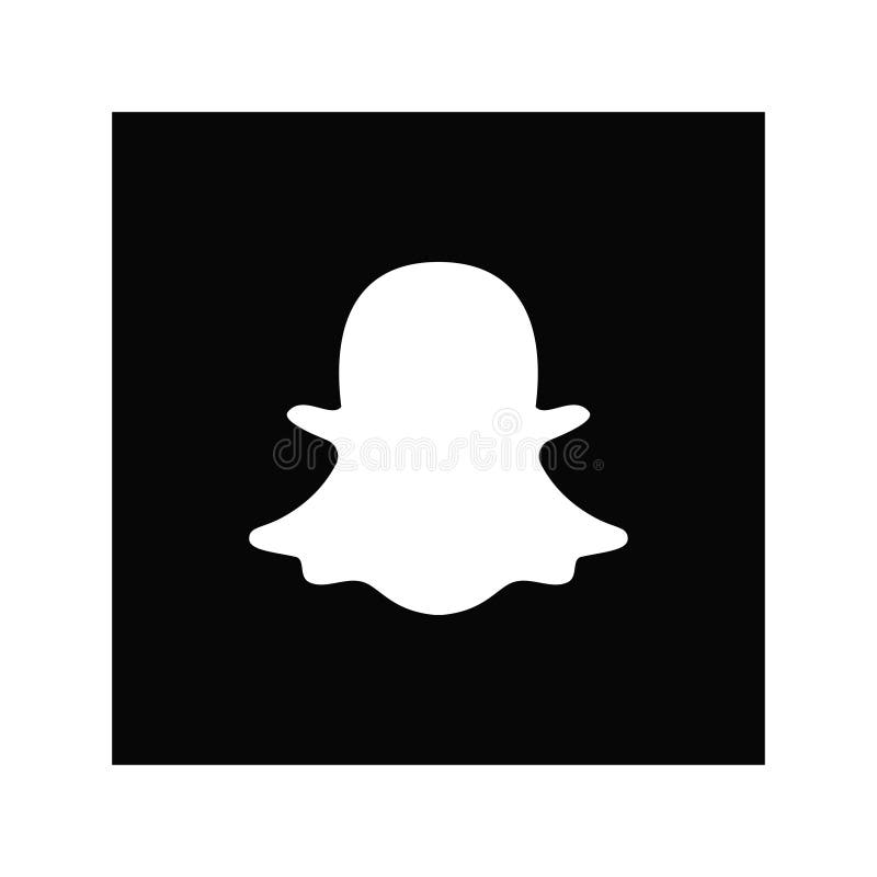 Snapchat Icon Black And White