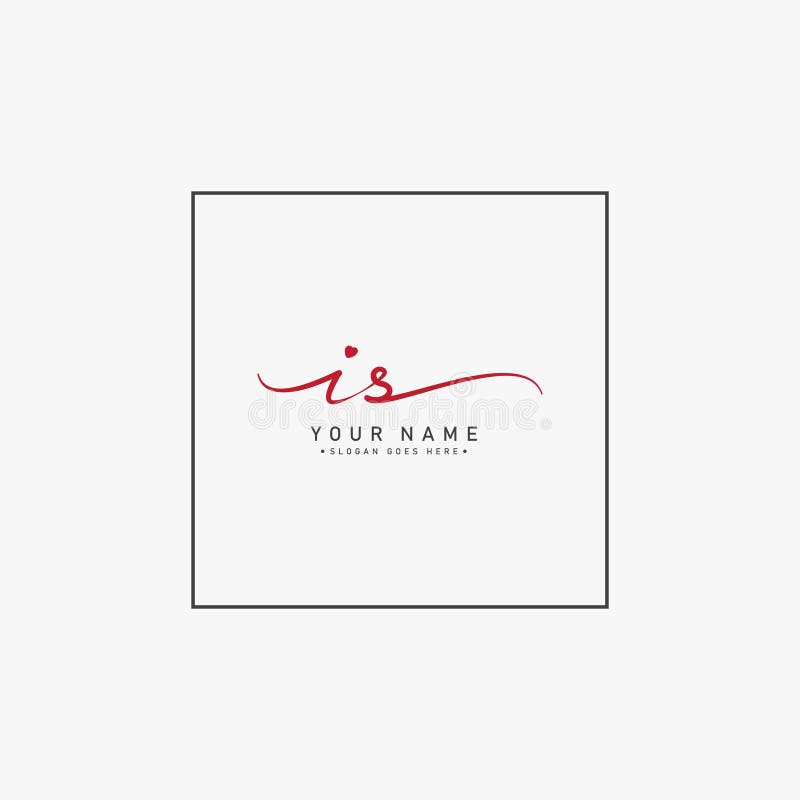 Initial Letter is Logo - Handwritten Signature Logo for Alphabet I and ...