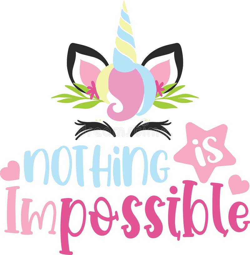 Nothing is Impossible stock vector. Illustration of handwritten - 227549587