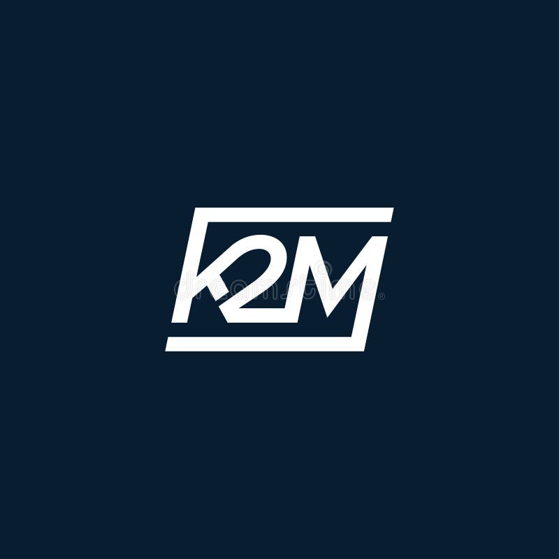 Initial Letter K2M Monogram Logo Stock Vector - Illustration of button ...