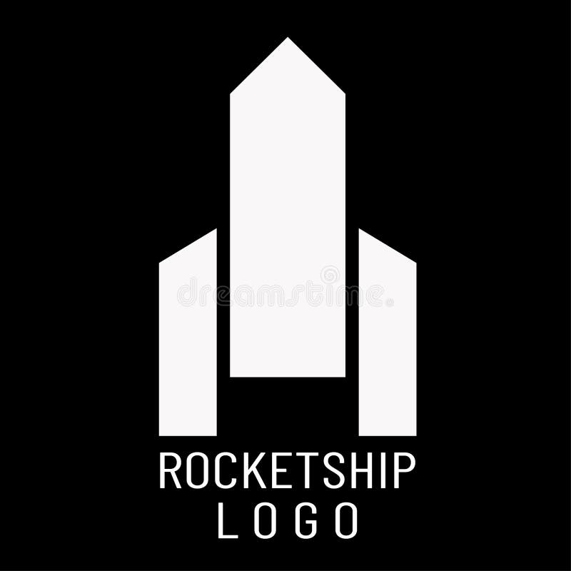 Rocketship Logo Modern and Simple Badge Stock Illustration ...