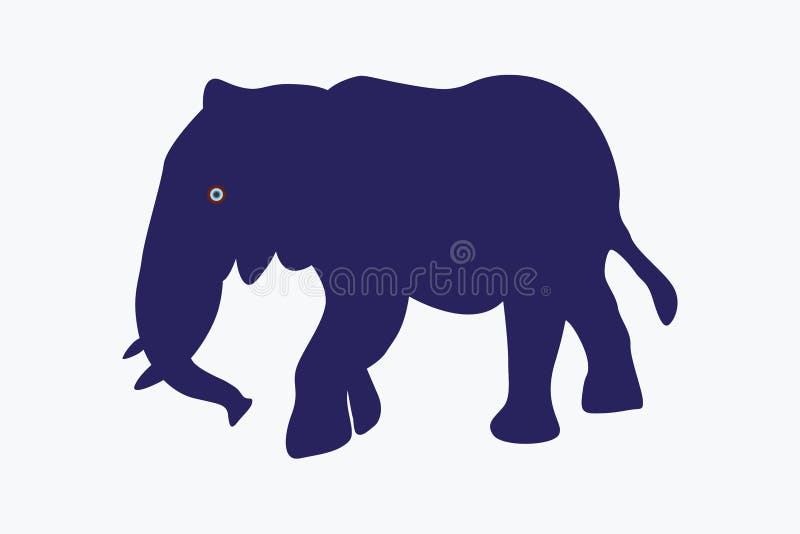 Artistic Flat Elephant Vector Stock Vector - Illustration of african ...