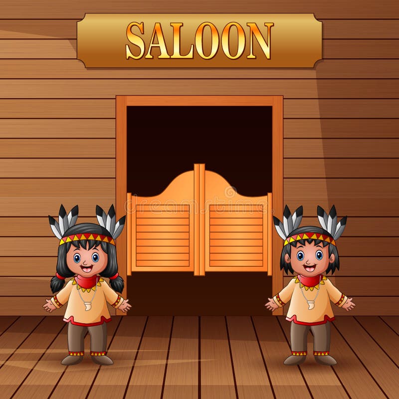 Native American Indian Standing Stock Vector - Illustration of isolated ...