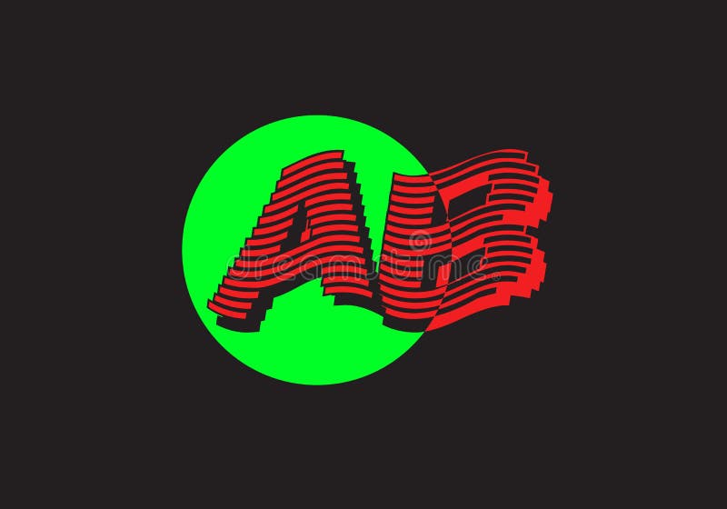 AB Creative Latter Logo Design Stock Vector - Illustration of graphic ...