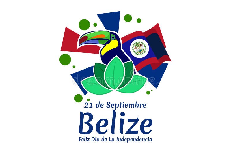 Translation: September 21, Belize, Happy Independence Day. Stock Vector ...
