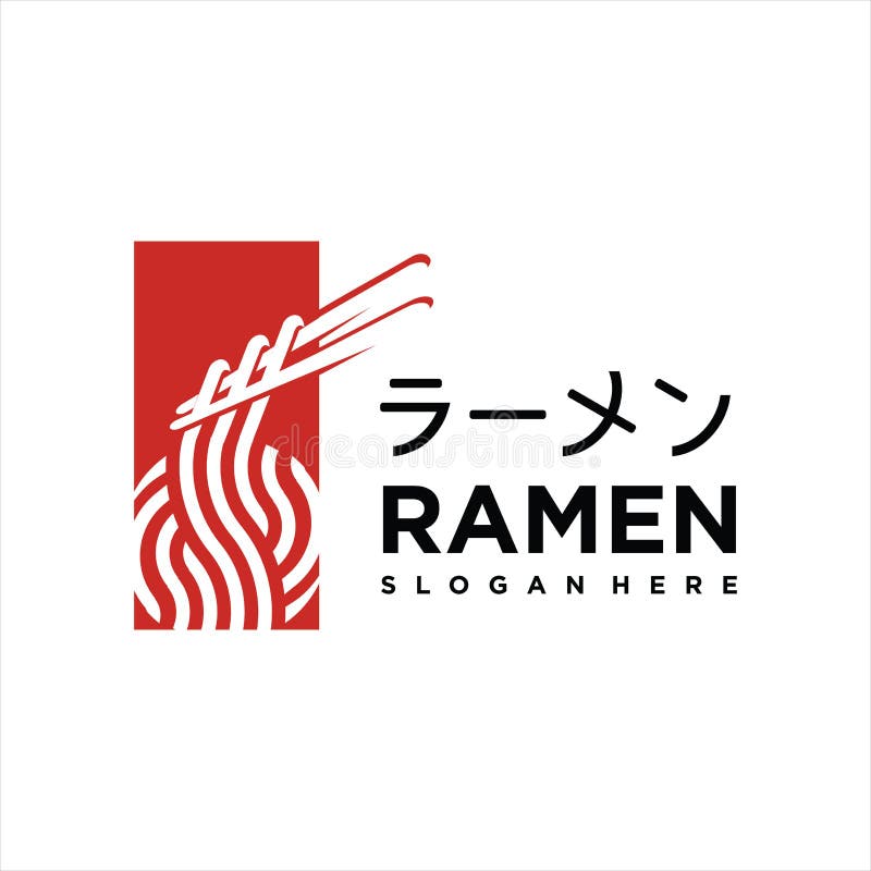 Ramen Logo Design Illustration . Ramen Menu Logo Template with Bowl ...