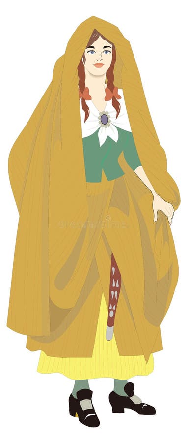 Scottish Woman in National Costume, Tartan Beret and Long Kilt Stock ...