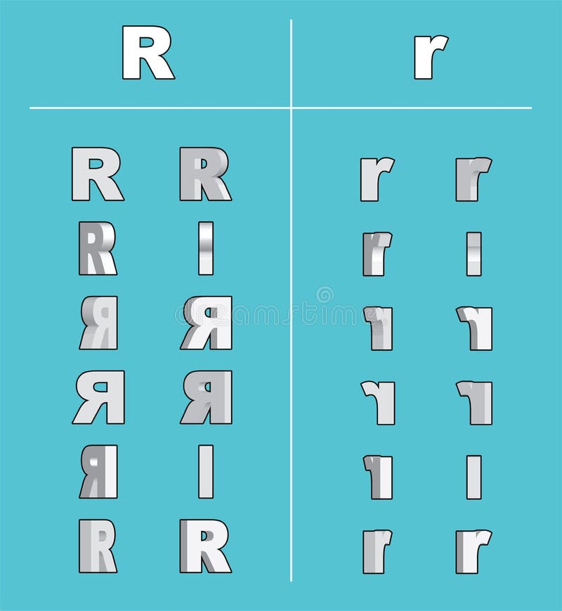 3D Animation Capital Letters Lower Case R Stock Vector - Illustration ...