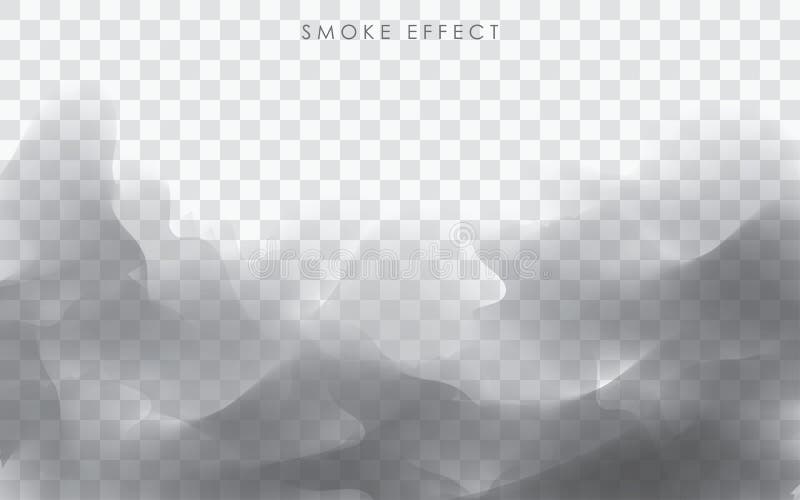 Black Fog, Steam, Mist or Smoke on Light Background. Vector ...