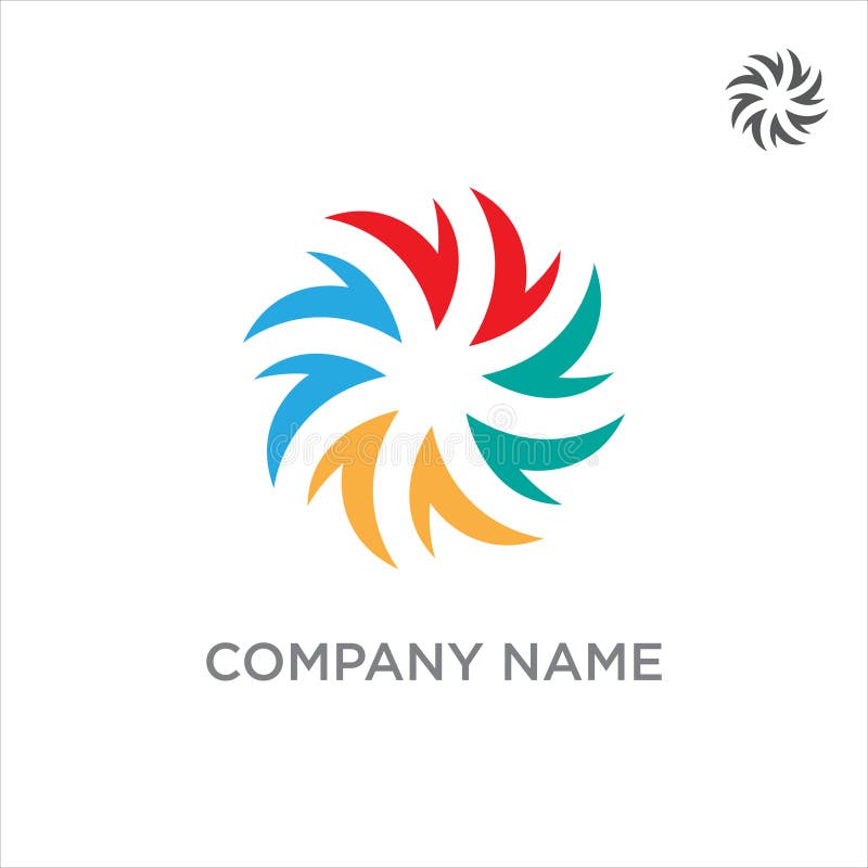 Spiral abstract logo stock vector. Illustration of round - 228477512