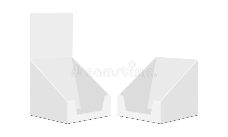Counter Display Boxes Isolated on White Background, Side View Stock ...