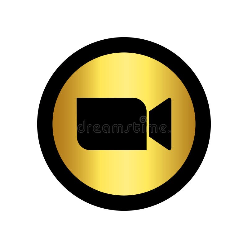 Gold and black zoom logo editorial photography. Illustration of golden ...