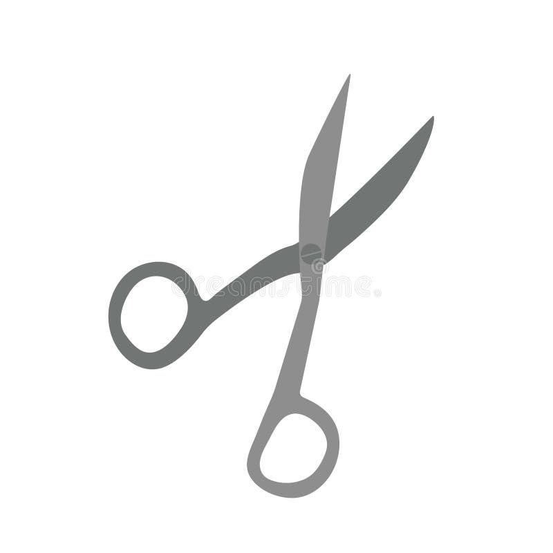 Stainless Steel Tailor Scissors Stock Vector - Illustration of sharp ...