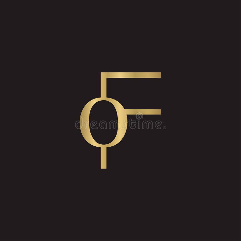 Alphabet Initials Logo FO, of, F and O Stock Vector - Illustration of ...