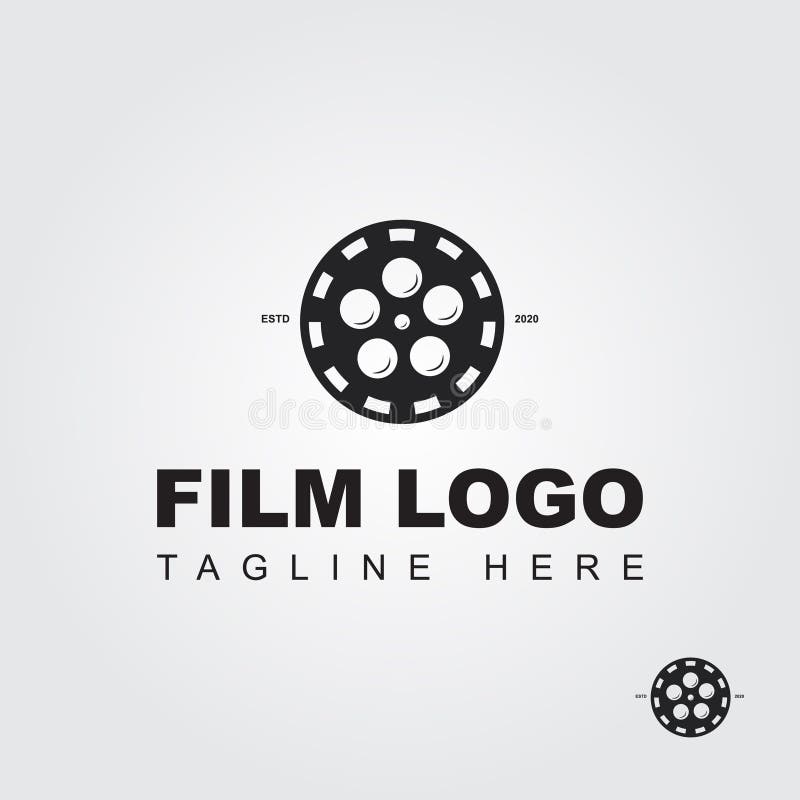 Film Logo Design Template-Film Strip, Simple Conceptual Logo. Stock ...
