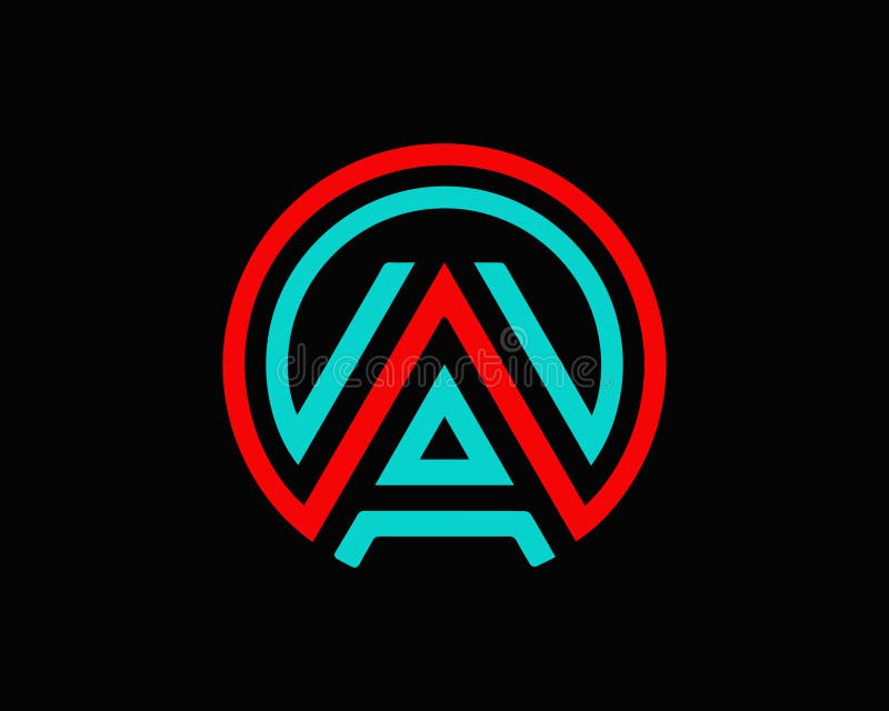 Abstract Letter Logo Symbol with Colors Design Stock Illustration ...