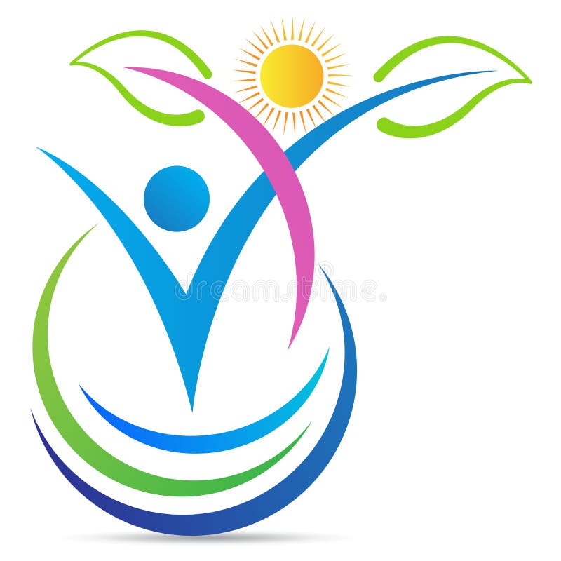 Nature Care Save Agriculture Healthy Environment Wellness Logo Stock ...