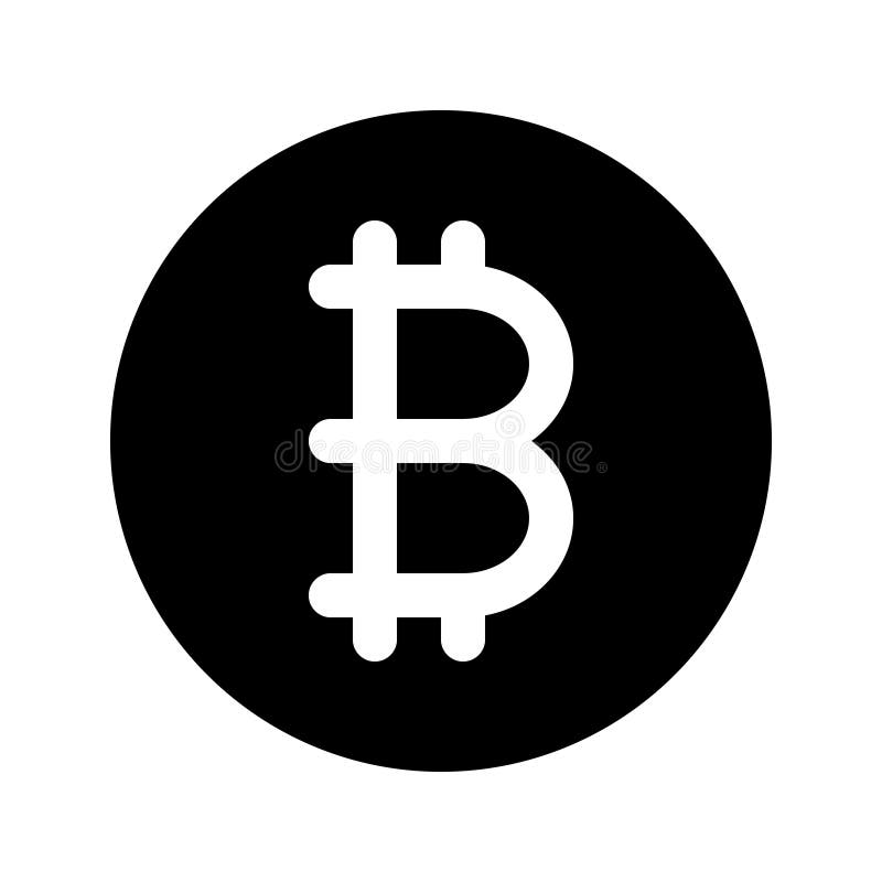 Bitcoin Crypto Currency Solid Style Icon Stock Vector - Illustration of ...
