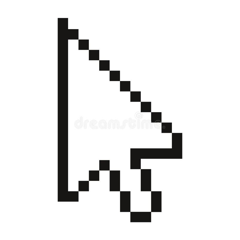 Pixel Mouse Clicker, Mouse Cursor Stock Vector - Illustration of cursor ...