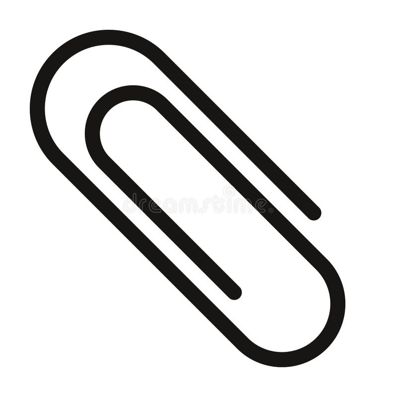 Paper Clipper. Paper Clip Icon. Document Clip Stock Vector ...