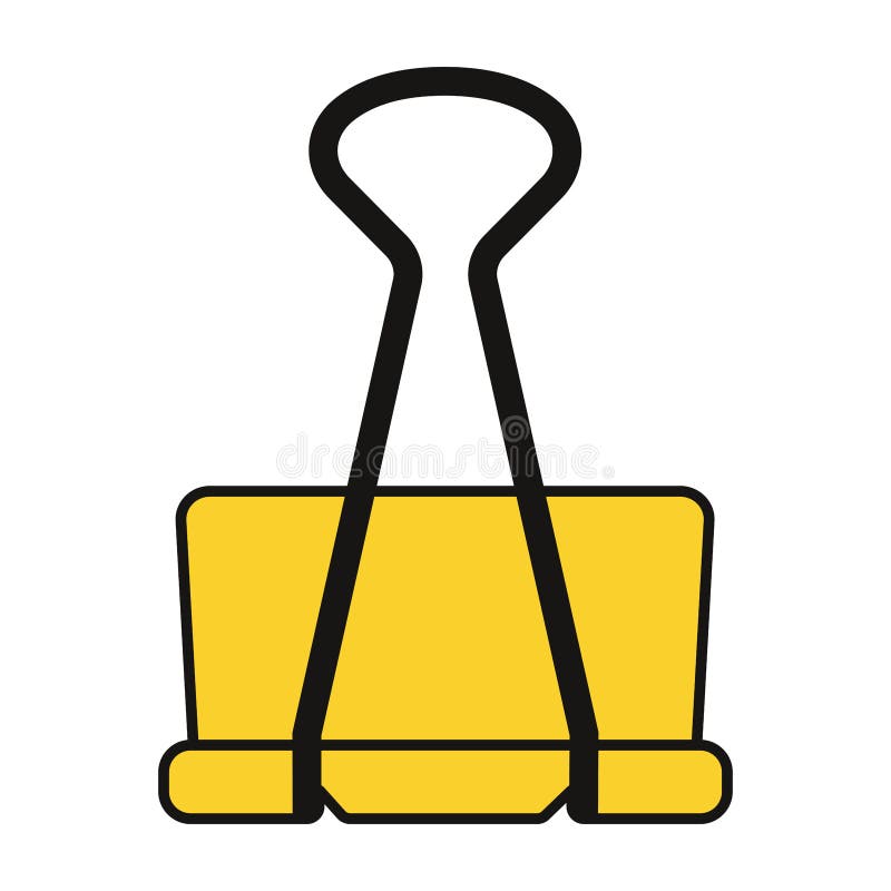 Binder Clipper. Stationary and Office Stationary Stock Vector ...