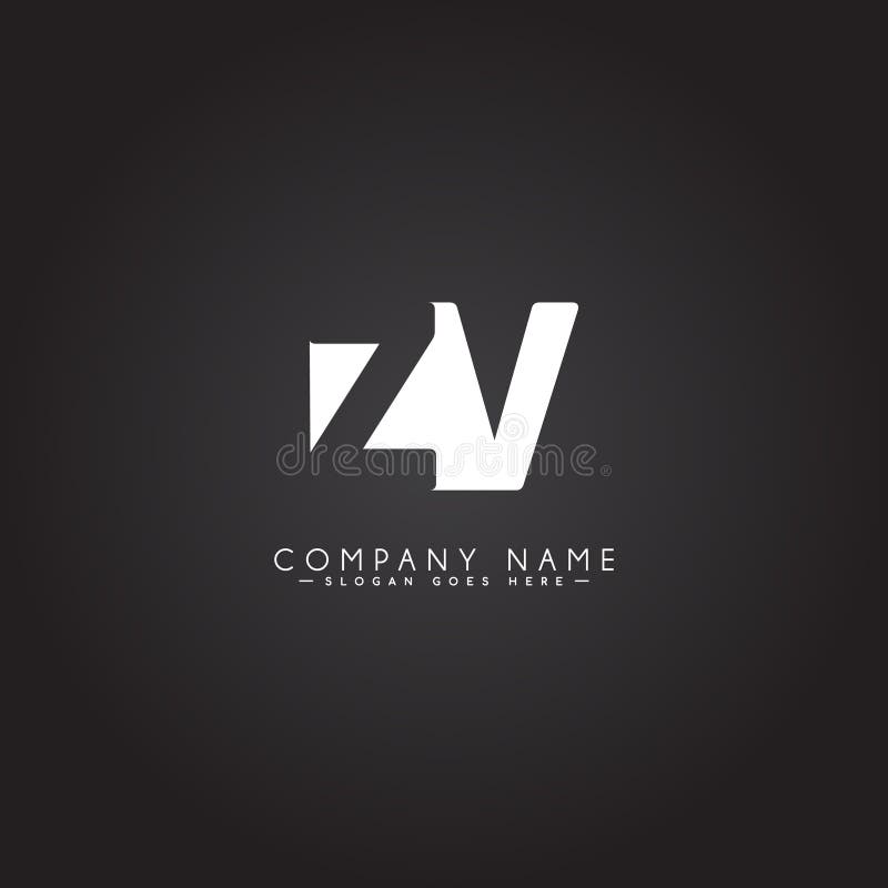 Initial Letter ZV Logo - Simple Business Logo for Alphabet Z and V ...