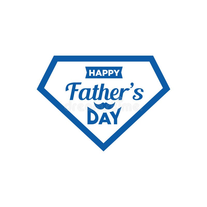 Happy Fatherâ€™s Day Greeting Card. Vector Illustration. Stock ...