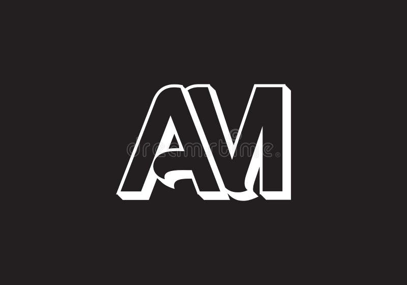 Am logo icon design stock illustration. Illustration of simple - 229269807