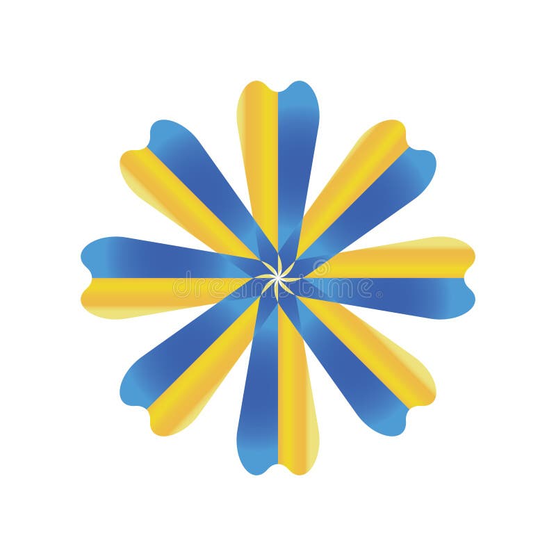 Blue Yellow Creative Festive Star Ribbon Seamless Pattern Stock Vector ...