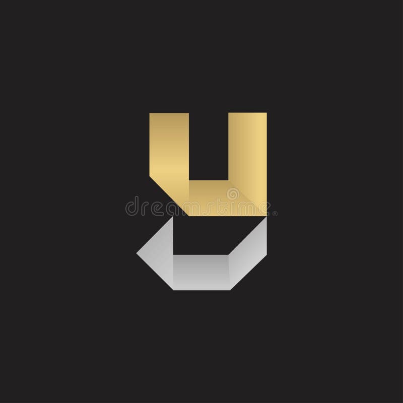Alphabet Initials Logo UY, YU, Y and U Stock Vector - Illustration of ...