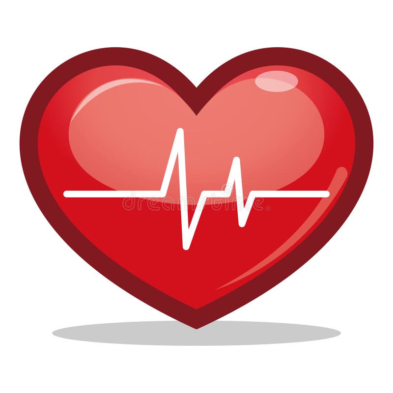 World Heart Day Illustration, Simple Flat Design, Stock Vector ...