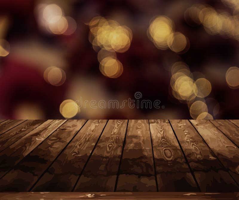 Best Wooden Board Empty Table Top Stock Illustration - Illustration of ...