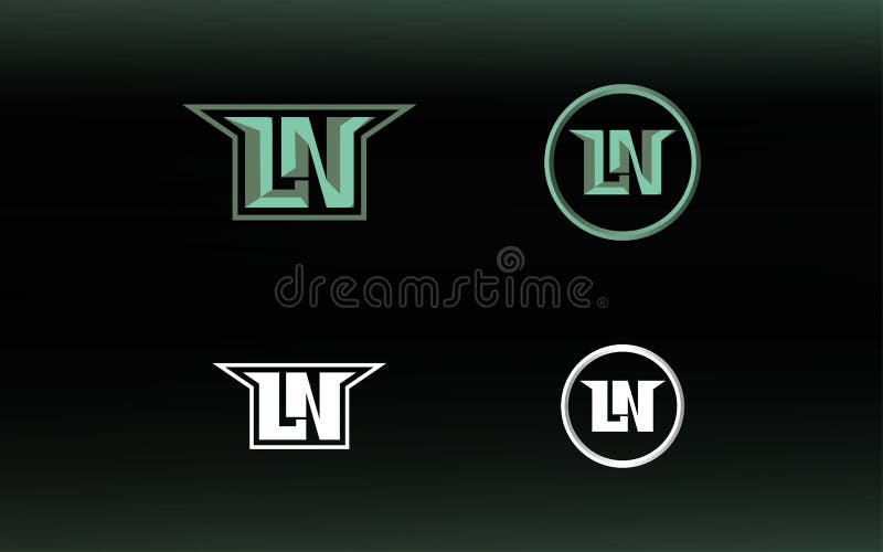 Initials LN Logo with a Bright Color is Suitable for E Sports Teams and ...