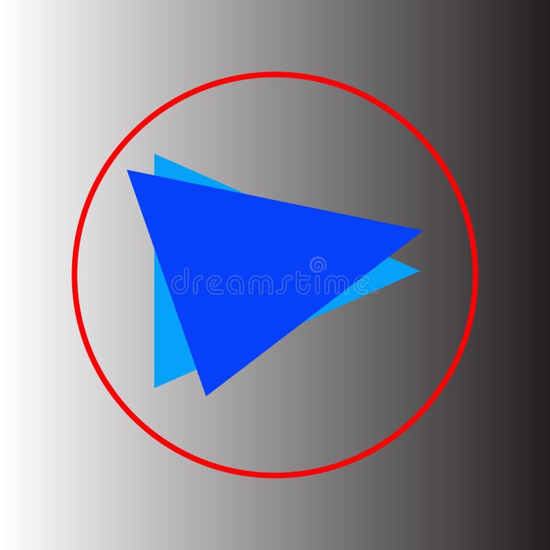 Abstract Blue Shape Symbol Design Stock Illustration - Illustration of ...