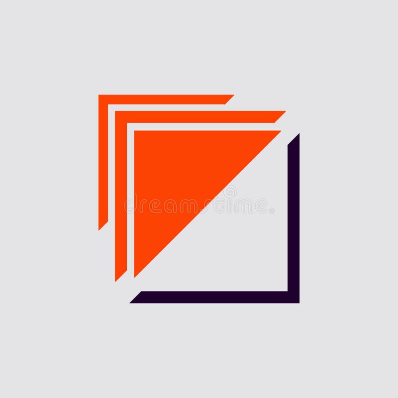 Abstract Square Business Logo Design Stock Illustration - Illustration ...