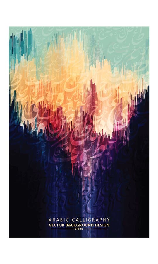 Arabic Background Theme, Arabic Art Calligraphy.- Vector Stock Vector ...