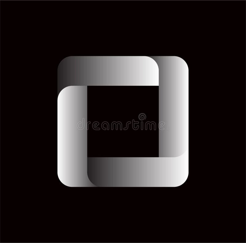 Abstract 3d Square Logo Symbol Design Stock Illustration - Illustration ...