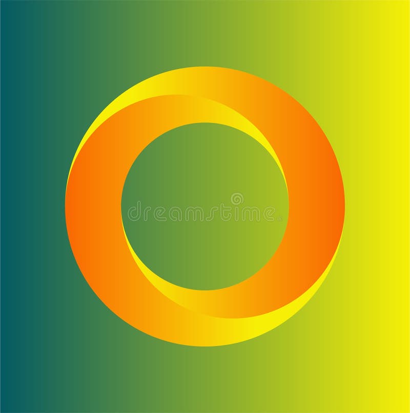 Abstract Circle Yellow Gradient Logo Symbol Design Stock Image - Image ...