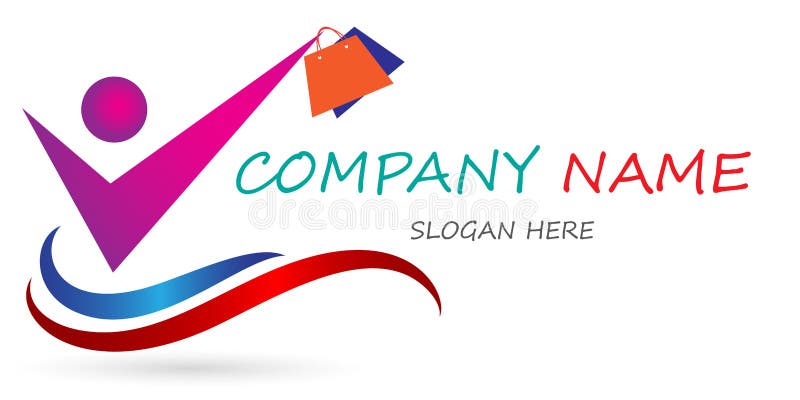 Active Shopping Happy Customer and Bag. Online Purchase Store Super ...