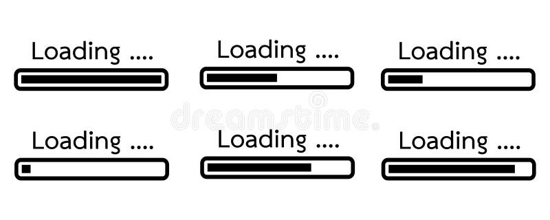 Set of Icons Loading Collection Vector Stock Vector - Illustration of ...