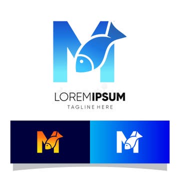 M Fish Logo Stock Illustrations – 112 M Fish Logo Stock Illustrations ...