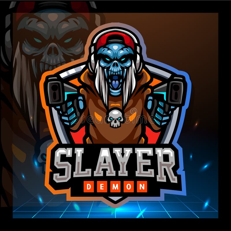 Slayer Demon Mascot. Esport Logo Design Stock Vector - Illustration of ...
