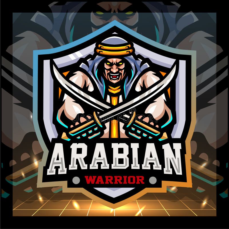 Arabian Warrior Mascot. Esport Logo Design Stock Vector - Illustration ...