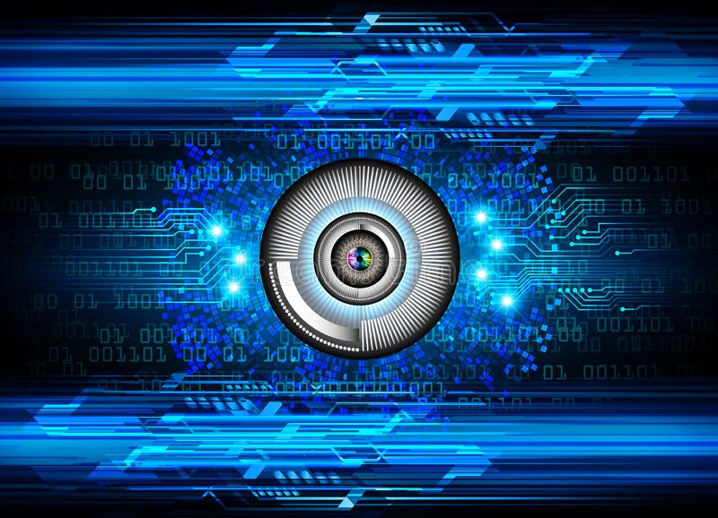 Eye Cyber Circuit Future Technology Concept Background Abstract Future ...