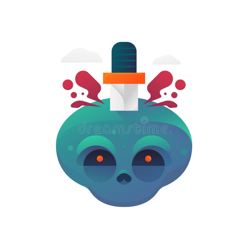 Stabbed 3D Halloween Icon Vector Stock Vector - Illustration of magic ...