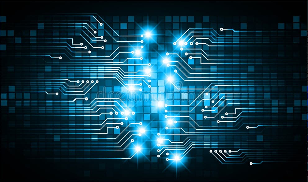 Cyber Circuit Future Technology Concept Background Abstract Future ...