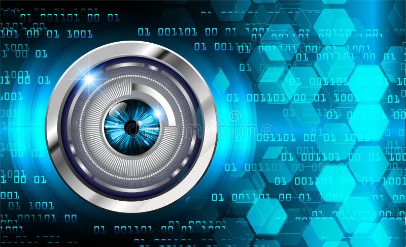 Eye Cyber Circuit Future Technology Concept Background Abstract Future ...