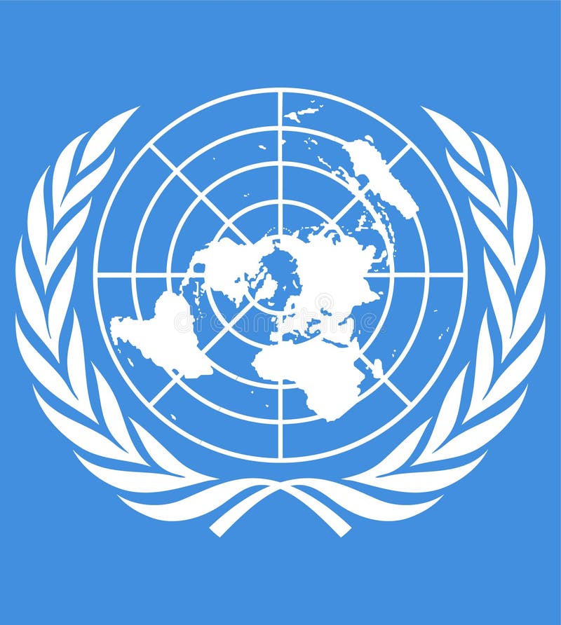 Small Flag of the United Nations. United Nations Flag Vector. UN Symbol ...